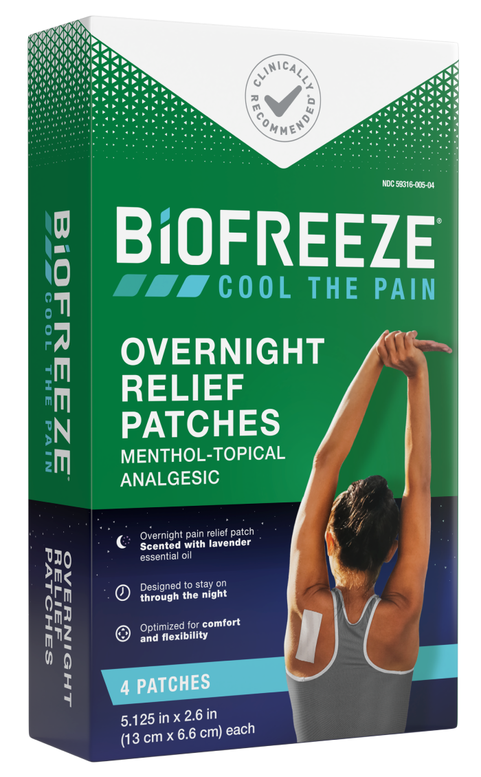 Biofreeze Overnight Relief Patches, 4 Patches | Biofreeze US